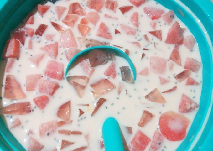 Resep Es Jelly Semangka oleh Dapur Kania - Cookpad