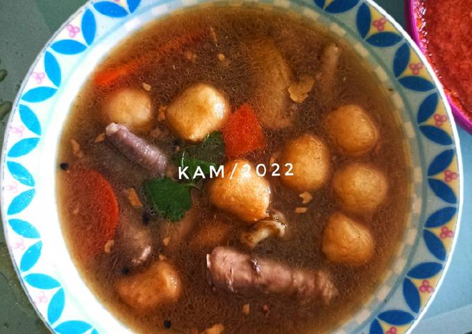 Resipi Sup fishball dan kopeh ayam oleh KAM - Cookpad