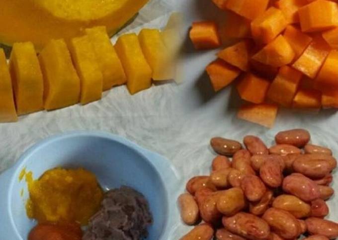 Resep Puree Kabocha + Kacang merah + Wortel MPASI oleh Rachma Nita ...