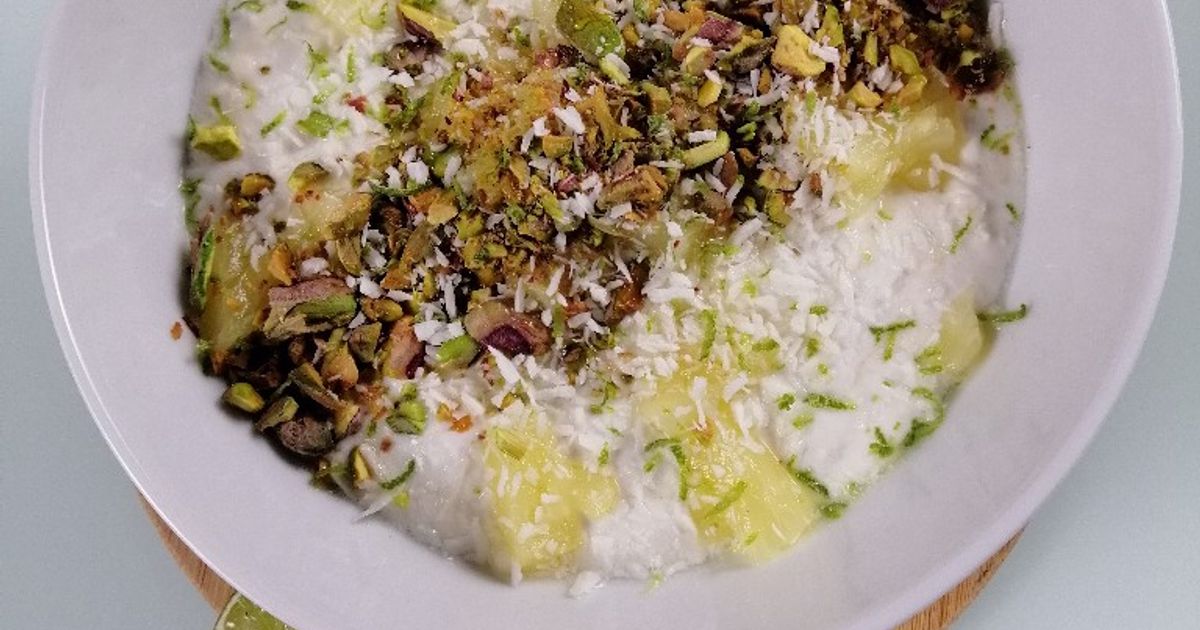Overnight Porridge With Coconut, Lime And Pineapple Recipe by Fittest ...