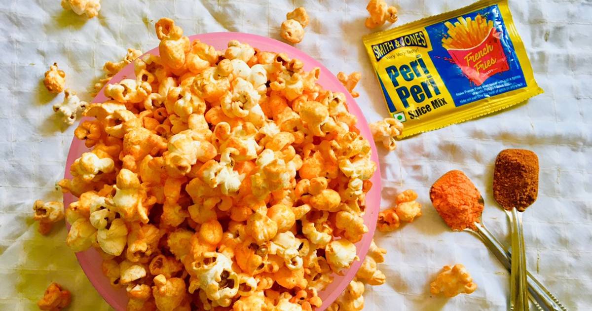 Rasmita Finaviya દ્વારા રેસીપી પેરી પેરી ચીઝ પોપકોન (Peri Peri Cheese ...
