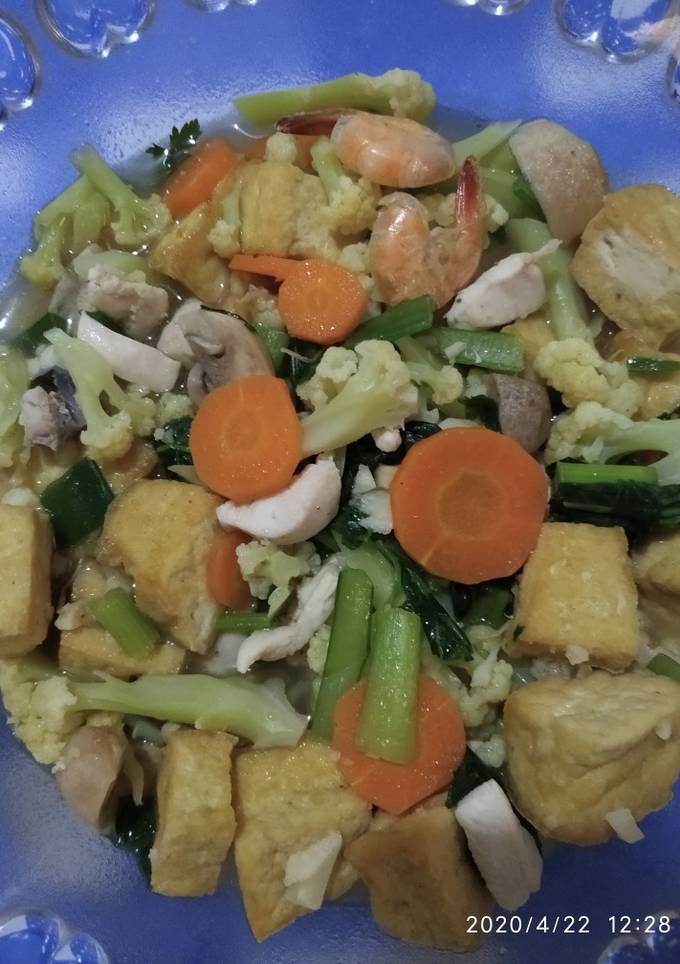 Resep Cap cay sayur dan tahu oleh Lan Tina - Cookpad