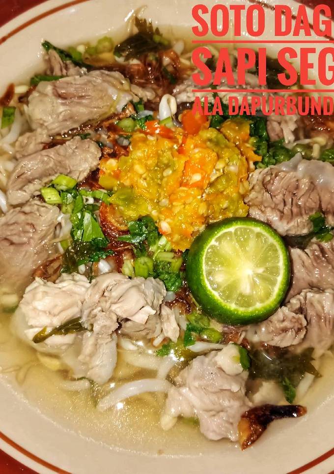 Resep Soto sapi seger (soto boyolali) ala dapur bundaqila oleh Yuanita ...