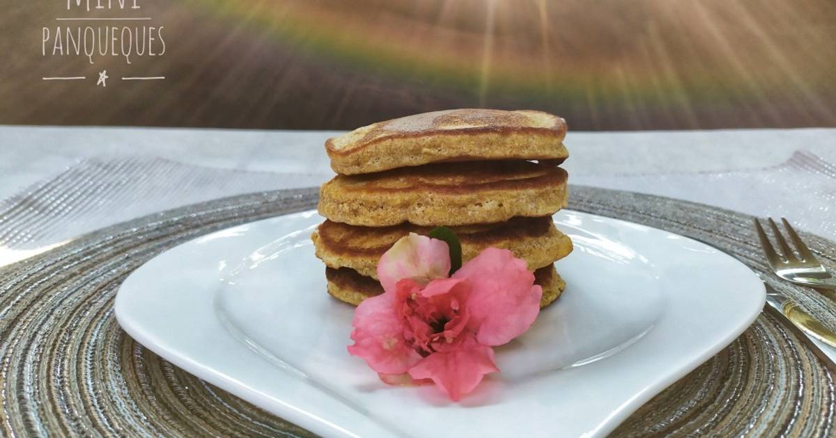 Mini panqueques 🥞. (Integrales) Receta de Carolina CASTRO- Cookpad