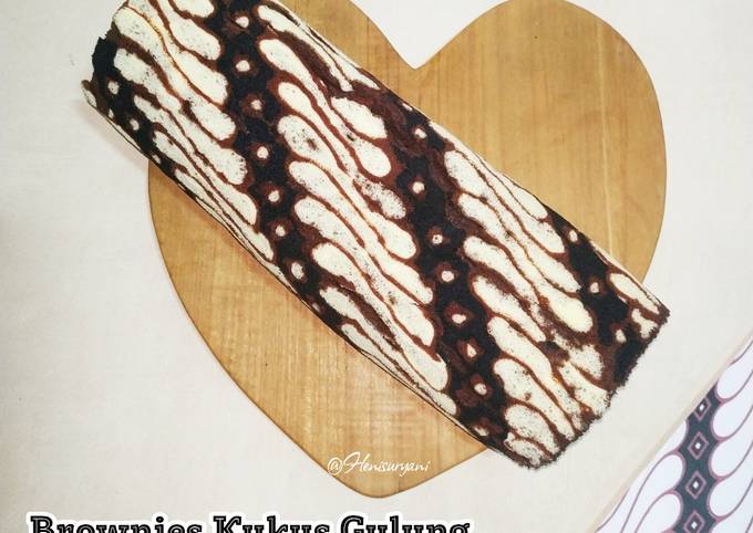 Resep 419. Brownies Kukus Gulung Batik oleh Heni Suryani - Cookpad
