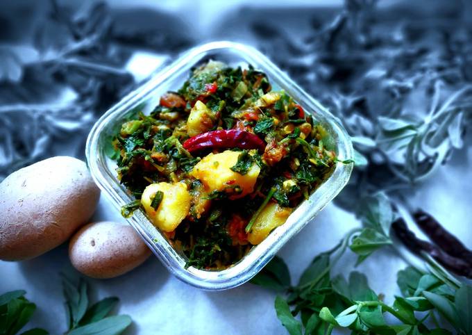 Aloo Methi ki Sabzi Recipe by Nibeditha Biswal - Cookpad