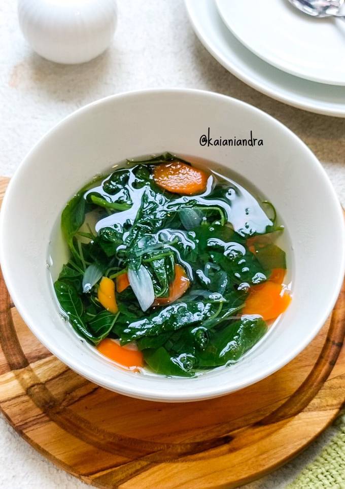 Resep Sayur Bening Bayam oleh Kaianiandra - Cookpad