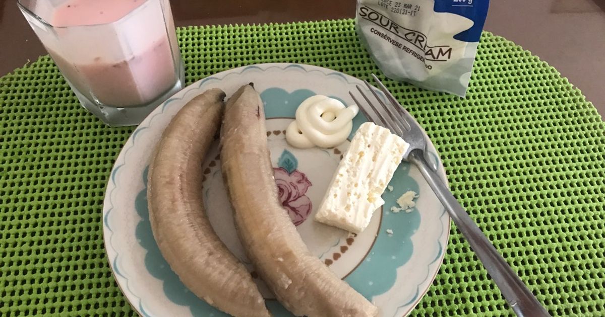 Desayuno De Guineo Verde Con Queso Y Suero Receta de Agripina picón ...