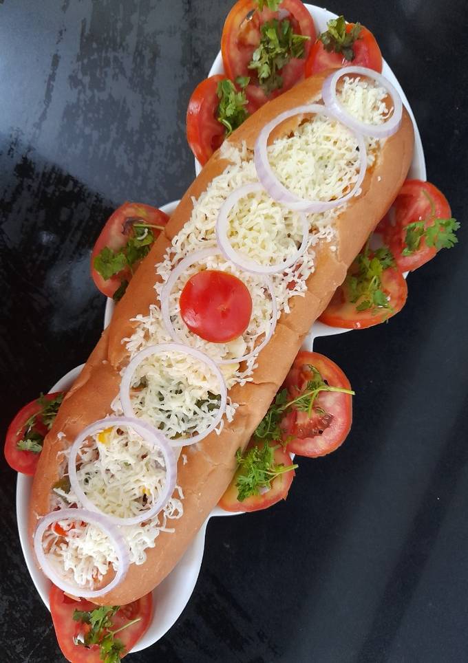 Subway footlong bread Recipe by Guruji Kitchen - Cookpad