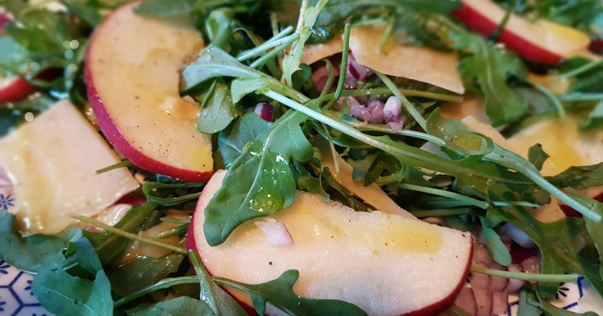 Ensalada de Rúcula, Manzana y Manchego Receta de Norđurland- Cookpad