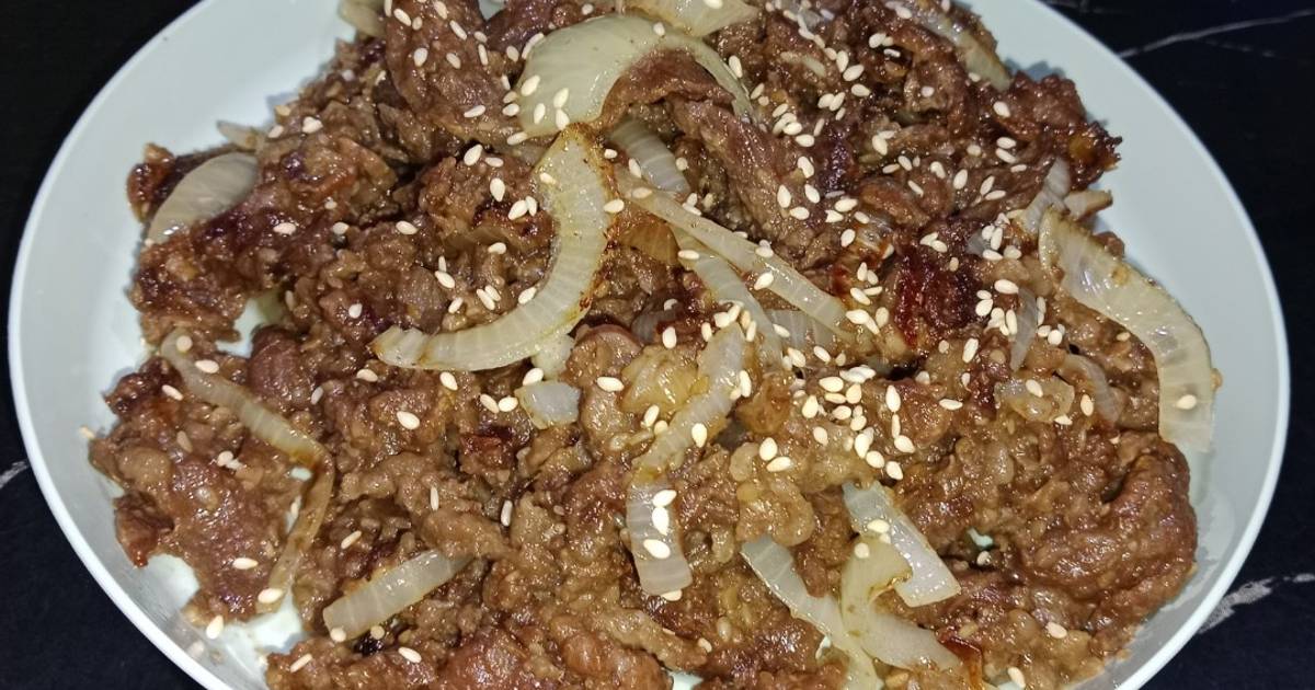 Resep Daging slice bumbu Bulgogi oleh Kaivan Mom - Cookpad