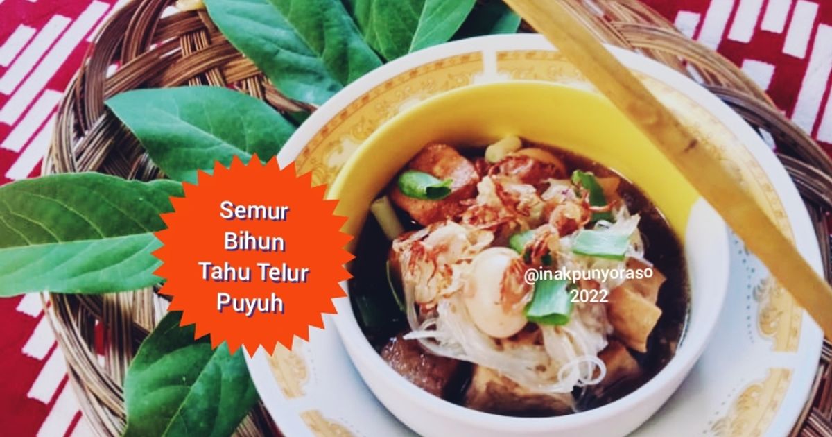 Resep Semur Bihun Tahu Telur Puyuh oleh Oktaviani (Bund@ Keyl@) - Cookpad