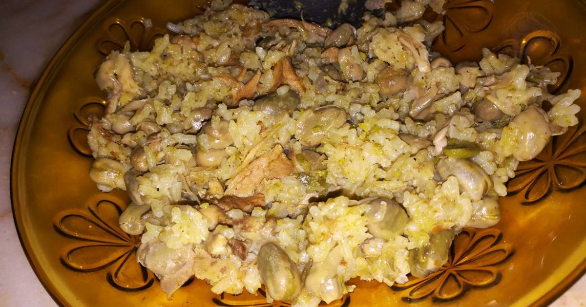 طريقة عمل رز بفول بالدجاج على اصولها بطريقة سهلة وسريعة من Rana779 - كوكباد