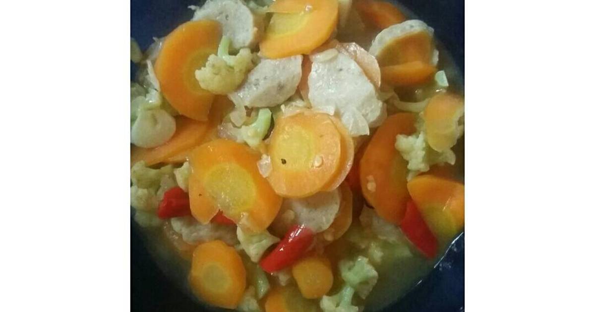 Resep Simple: Sayur kembang kol & wortel + bakso oleh Ros Eva ... Resep Simple: Sayur kembang kol & wortel + bakso oleh Ros Eva ...