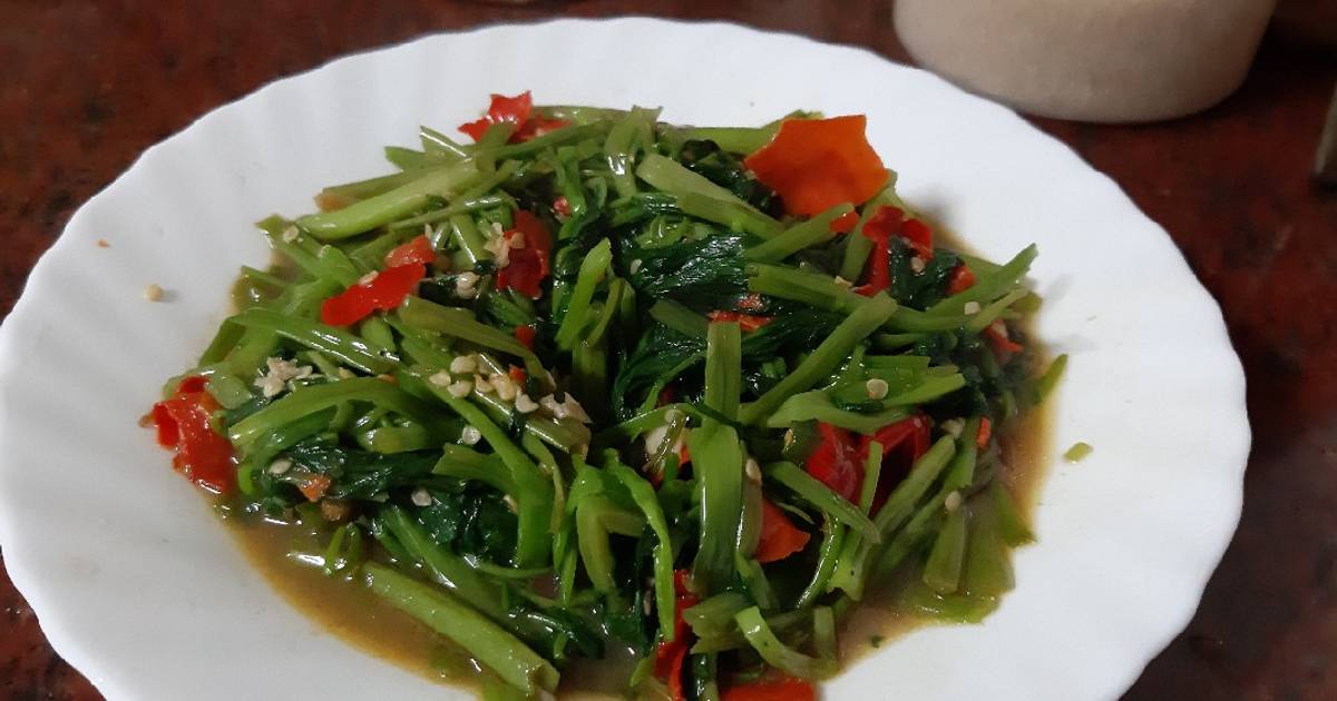 6.231 resep oseng kangkung pedas enak dan sederhana - Cookpad