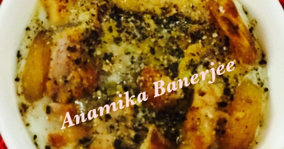 Italian Double Baked Eggs With Bell Peppers, Cheddars, Shredded Recipe by Anamika Banerjee - Cookpad