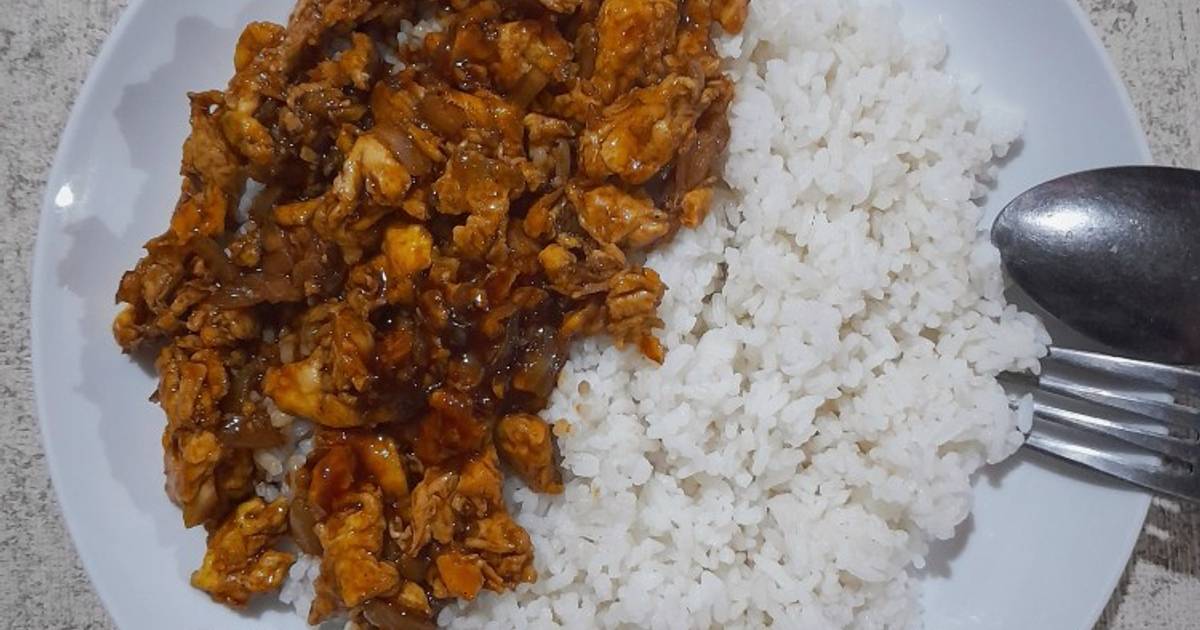 Resep Nasi Telur Orek Kecap Ala Mama oleh Uci Mandasari - Cookpad