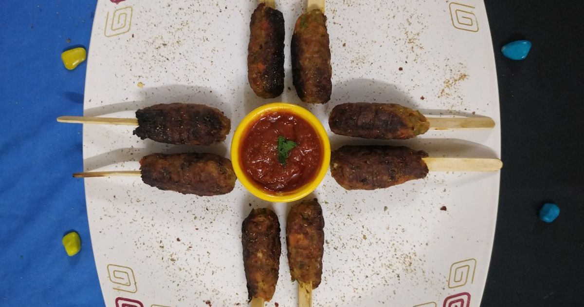 Soyabean Kebab Stick Rolls Recipe by Suvas Shah - Cookpad