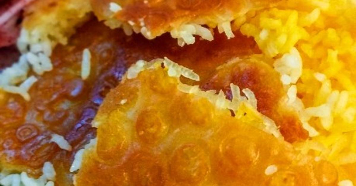 طرز تهیه ته دیگ نان لواش نکات پخت ته دیگ ساده و خوشمزه توسط Parisa ...