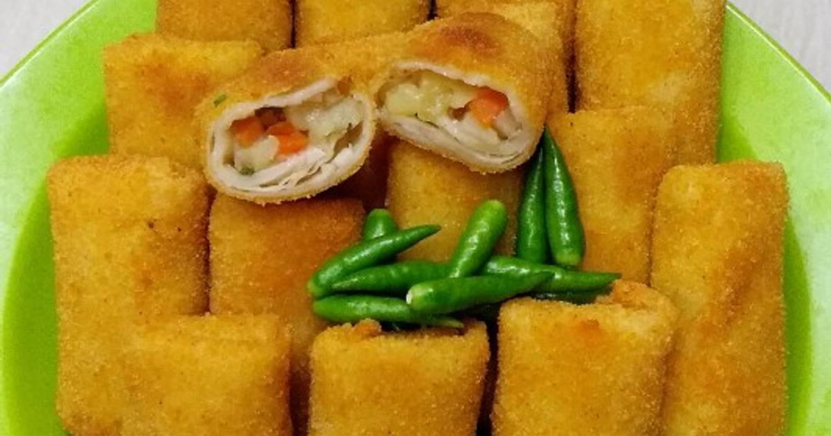 Resep Risol rogut / isi sayuran oleh Ariyani - Cookpad