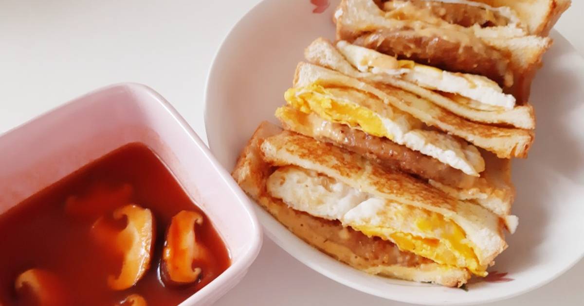 Resep Beef sandwich toast (#467) oleh angel aje 💟 - Cookpad