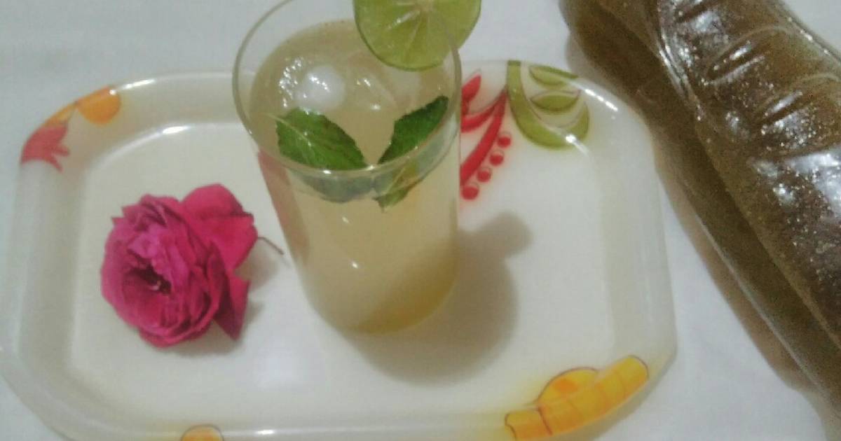 Lemon mint sharbat (concentrate) Recipe by Purvi Modi - Cookpad