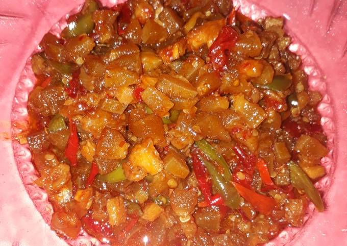 Resep Sambal goreng cecek (kulit sapi) oleh Cory Selvia - Cookpad