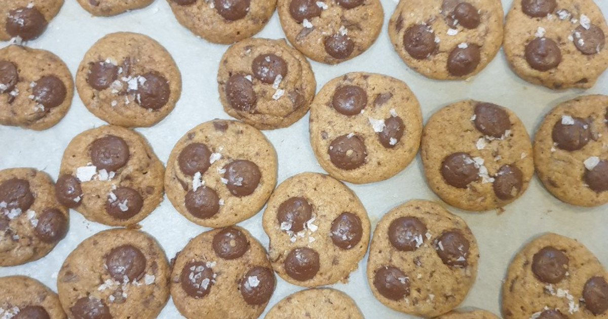 Resep Sea Salt Belgium Coklat Cookies oleh Mommy Nawla#Jeehan - Cookpad