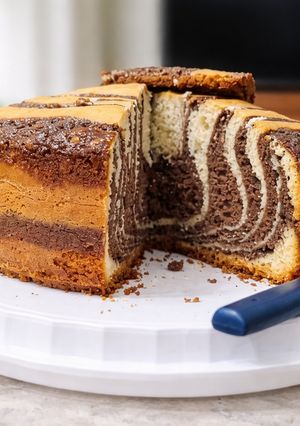 Torta Marmolada De Vainilla Y Chocolate 🍰 Receta de Yesi Miron- Cookpad