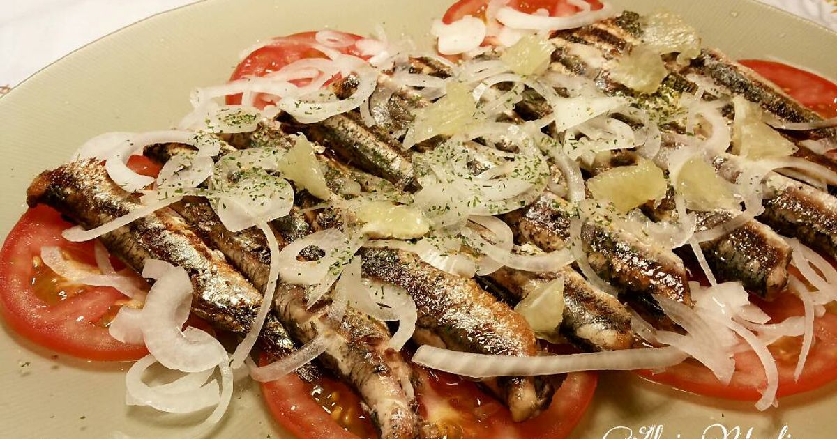 Anchoas A La Plancha Con Aliño Receta de Alexis Urrutia- Cookpad