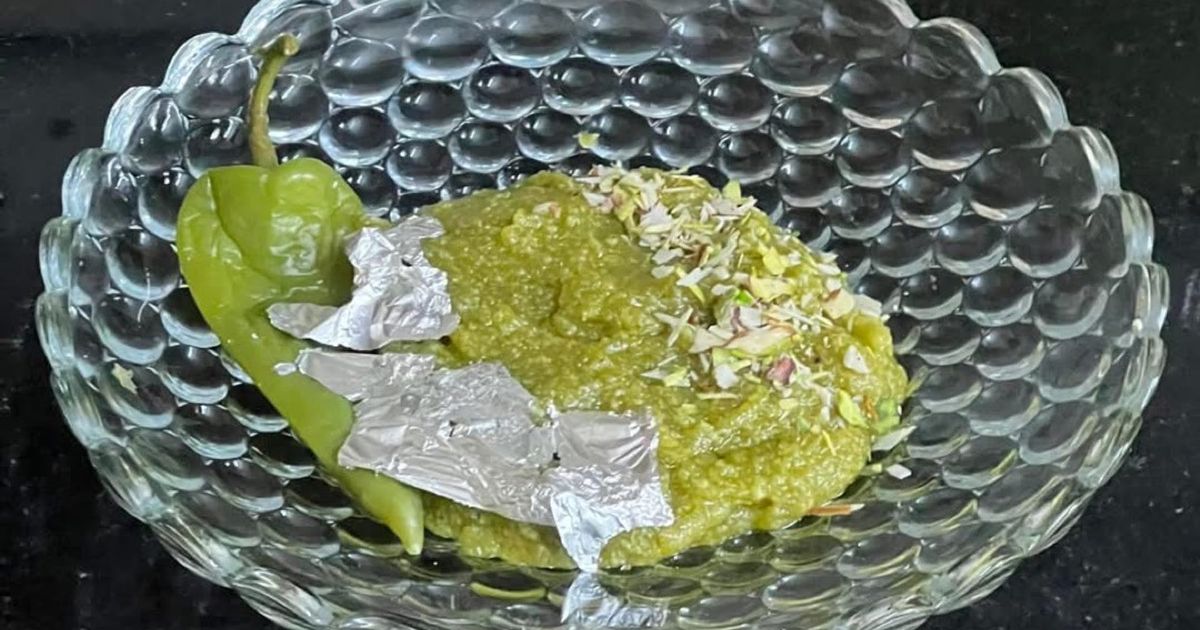Hari Mirchi 🌶️ Ka Halwa Recipe by Alka Bhandari - Cookpad