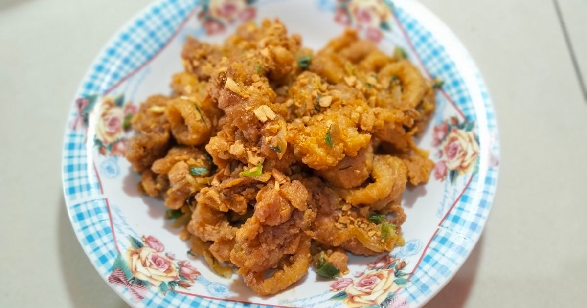 Resep Cumi Krispy Telur Asin oleh Tata P. Sunda - Cookpad