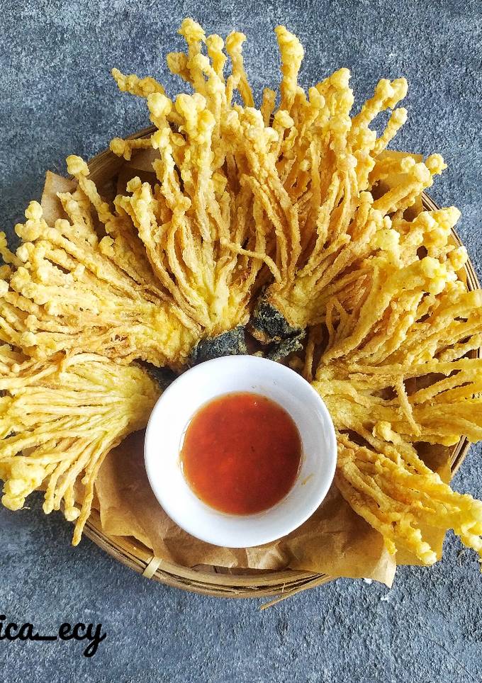 Resep Jamur Enoki Crispy (Simpel dan Enak) oleh Ecy - Cookpad
