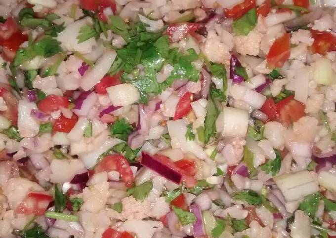 Ceviche de coliflor Receta de MARIO RESENDIZ CALLEJAS- Cookpad