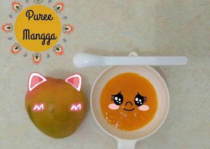 Resep Puree mangga (MPASI 6M menu tunggal) oleh Ummu Al Fatih - Cookpad