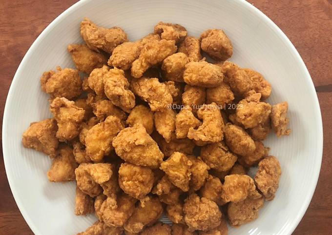 Resipi Spicy Crispy Popcorn Chicken oleh Dapur Yusfarisyia - Cookpad