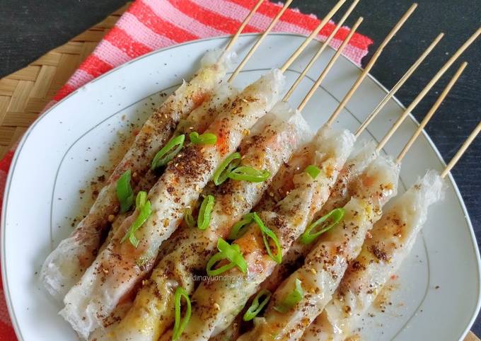 Resep Papeda Telur Gulung tabur Rumput Laut oleh Dina Yuandha - Cookpad