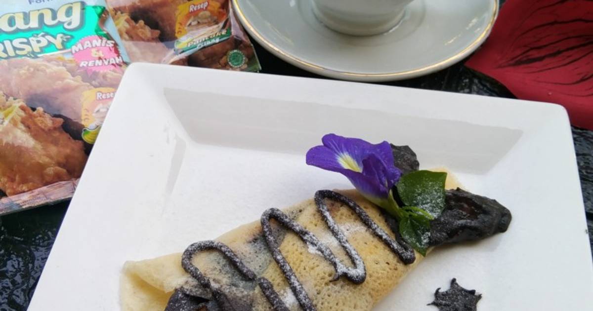 Resep Pisang crepes coklat salju oleh Mak Win - Cookpad