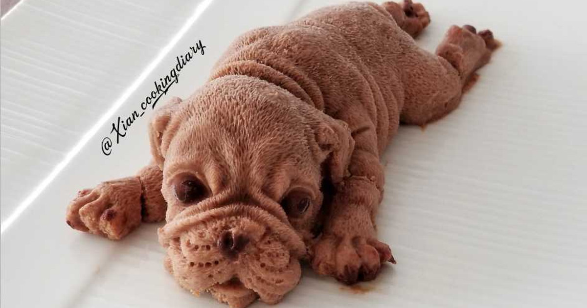 Resep 3 D Puppy Choco Mousse oleh Xian_cookingdiary - Cookpad