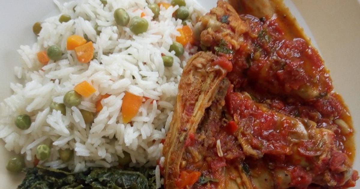 Vegetable rice,chicken,managu #maindish#teamalpha#luhyalocaldish Recipe ...