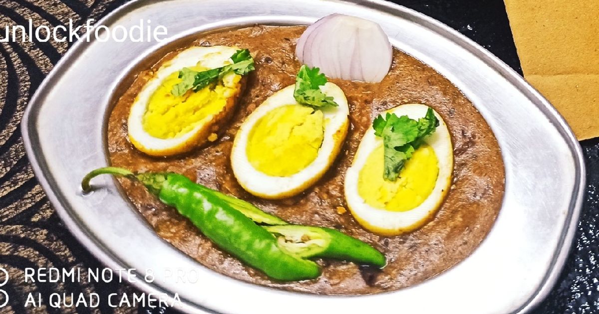 Dhaba Style Egg Curry Recipe by Unlock foodie - Cookpad
