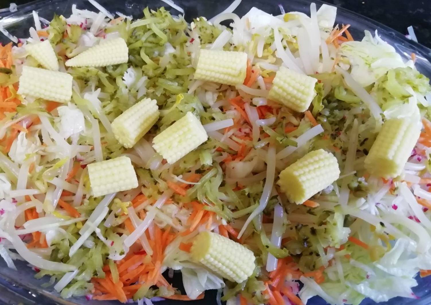 Ensalada rallada con mini maíz Receta de Cristina- Cookpad