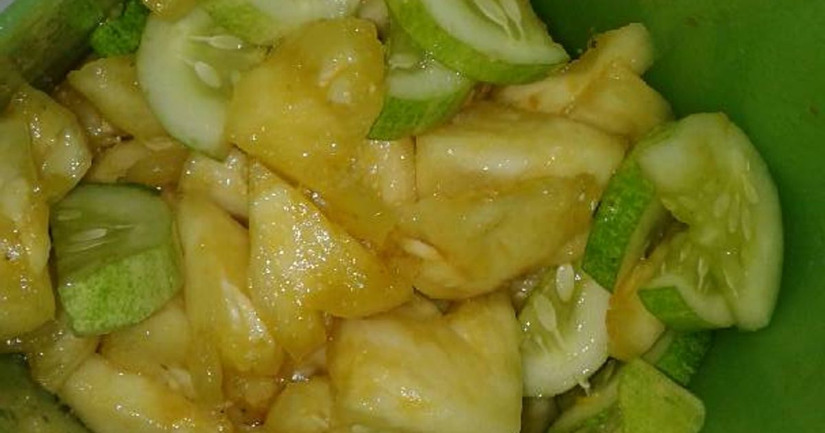 Resep Rujak Nanas + Timun oleh 🍰nHnCook🐝 ||ZONA CEMILAN - Cookpad