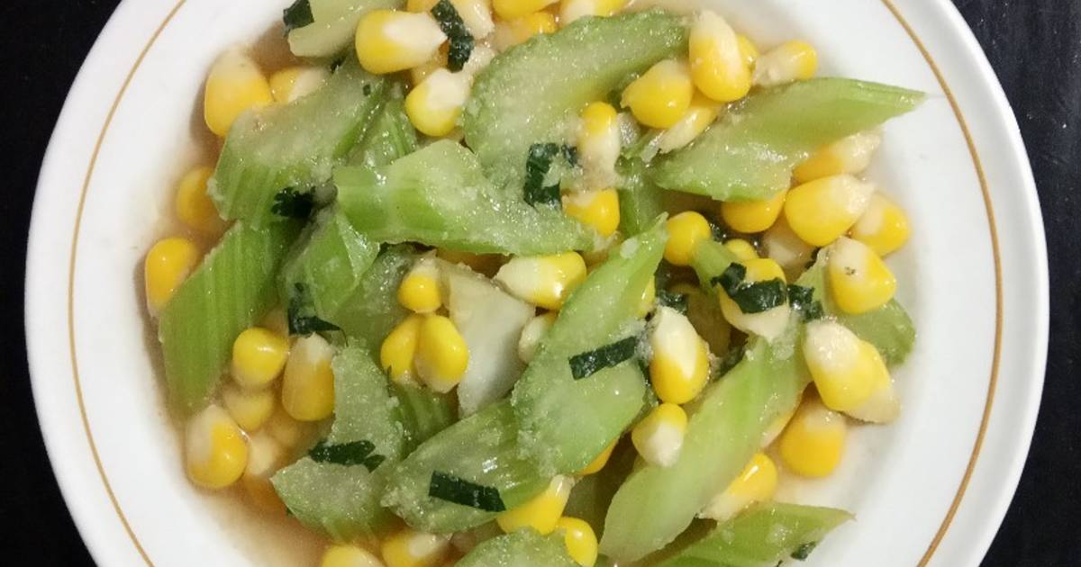 Resep 604) Tumis Batang Seledri Jagung Manis oleh Irene MN - Cookpad