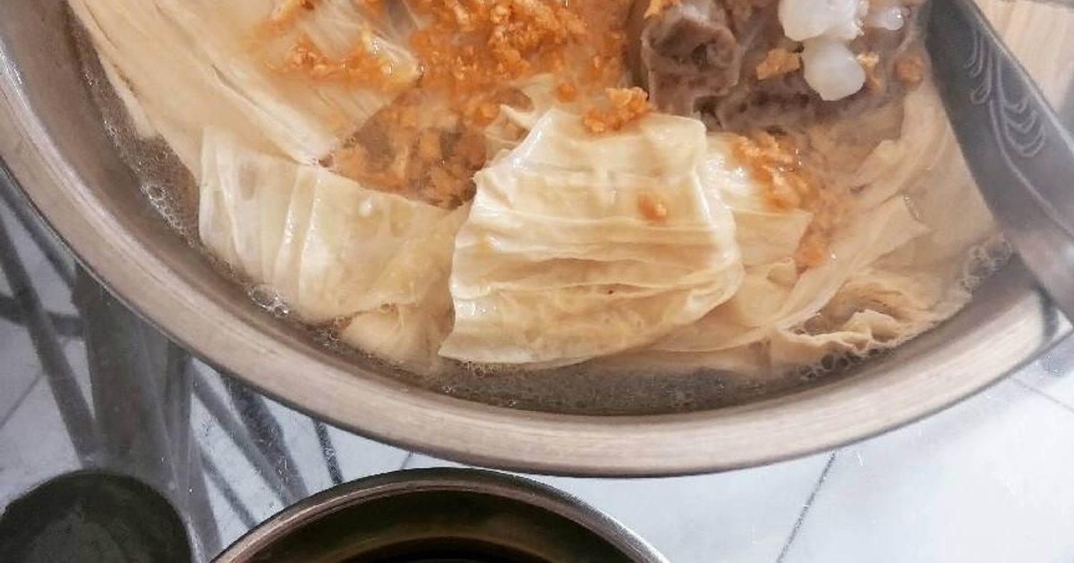 Resep Cukiok Po Fucuk (Sop Kembang Tahu Kaki Babi) oleh Chanski Zhang ...