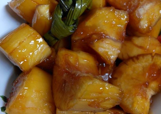 Resep Singkong Karamel Lumer oleh gustia dewi - Cookpad