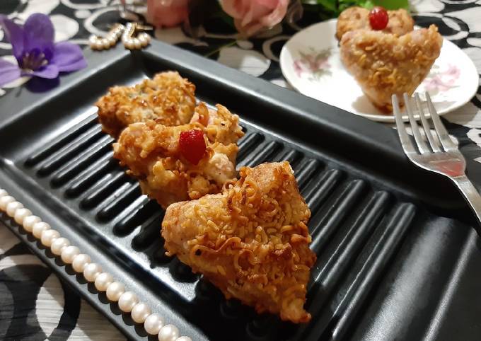 Maggi Cheesy Heart Bites Recipe by Deepanjali Das - Cookpad