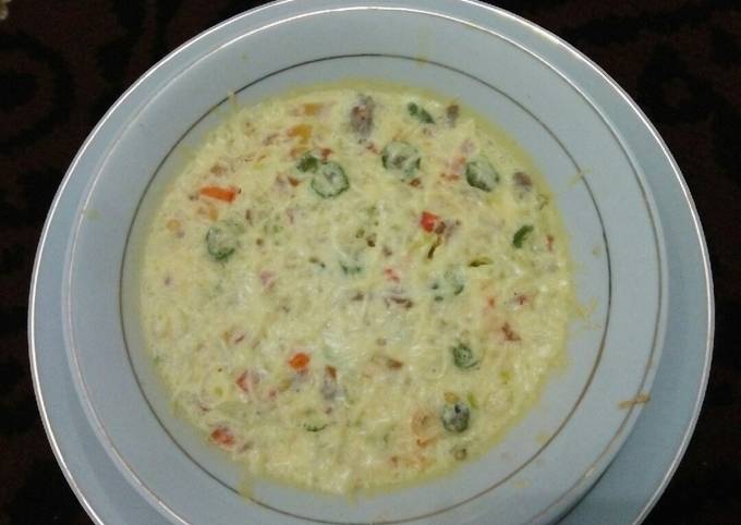 Resep Menu DEBM Telur Kukus Daging Keju oleh Yunita Hatibie - Cookpad