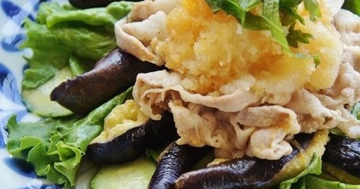 Chilled Pork And Eggplant Shabu Shabu With Garlic Daikon Ponzu Recipe ...