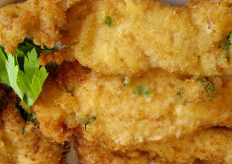 Pechuga de pollo empanadas Receta de Noemi - Cookpad